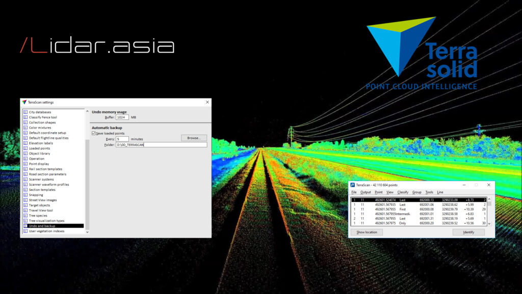 Начинаем использовать бэкапы в TerraScan | Lidar.asia